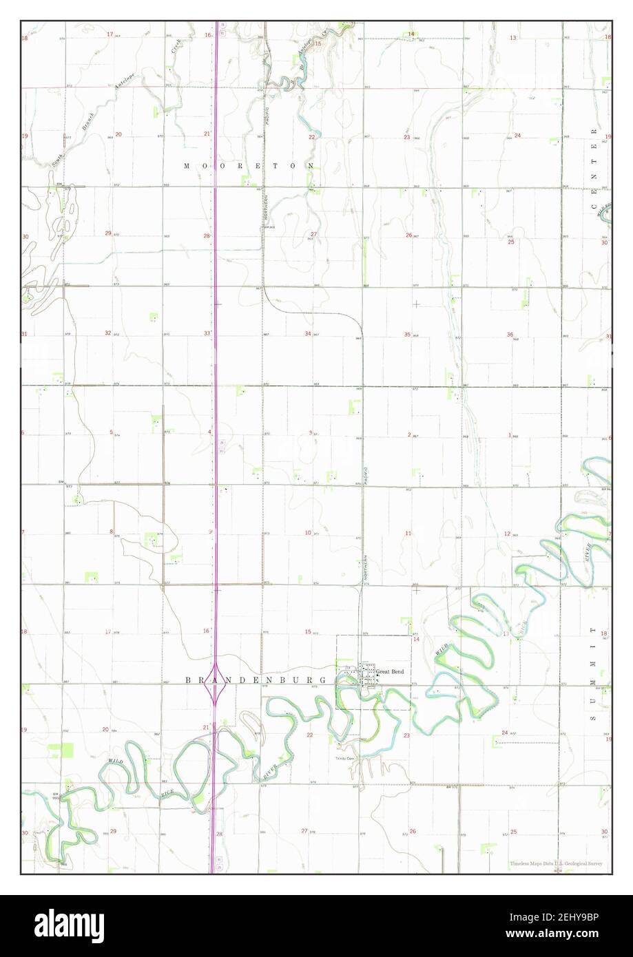 Great Bend, North Dakota, map 1964, 1:24000, United States of America ...