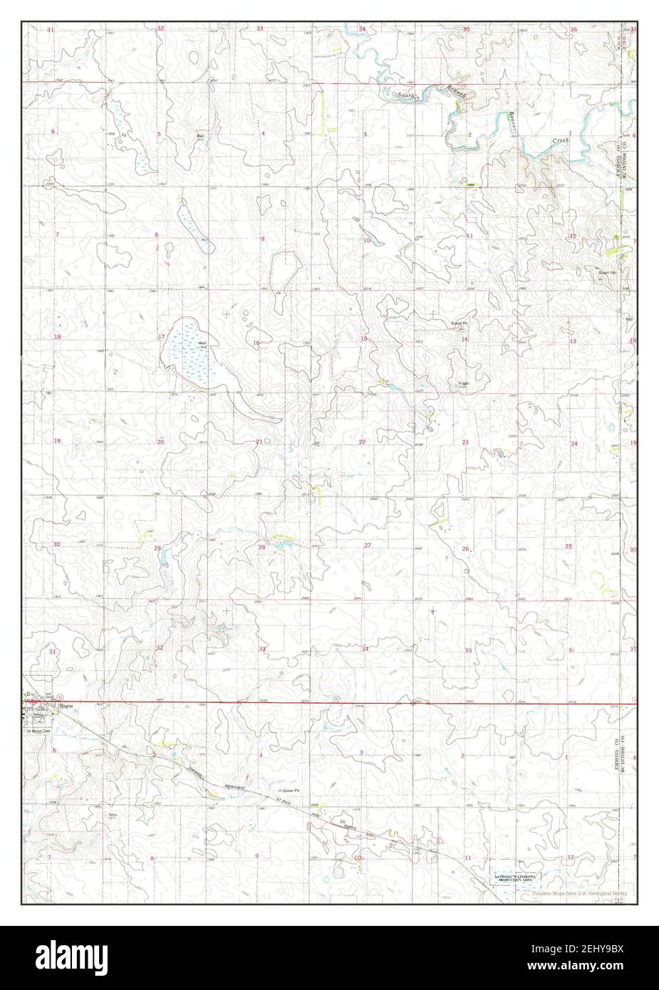 Hague, North Dakota, map 1980, 1:24000, United States of America by ...