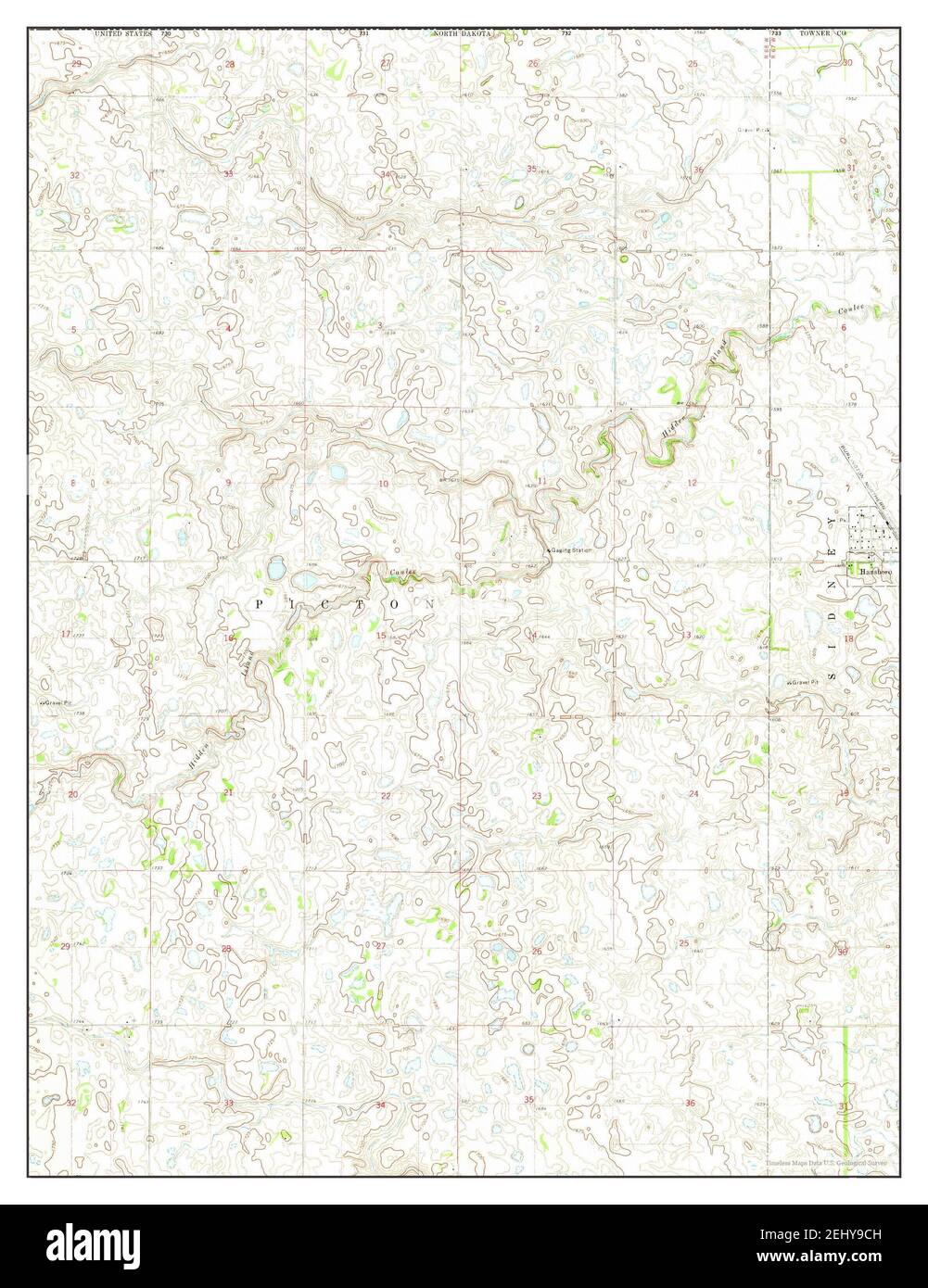 Hansboro, North Dakota, map 1969, 1:24000, United States of America by ...