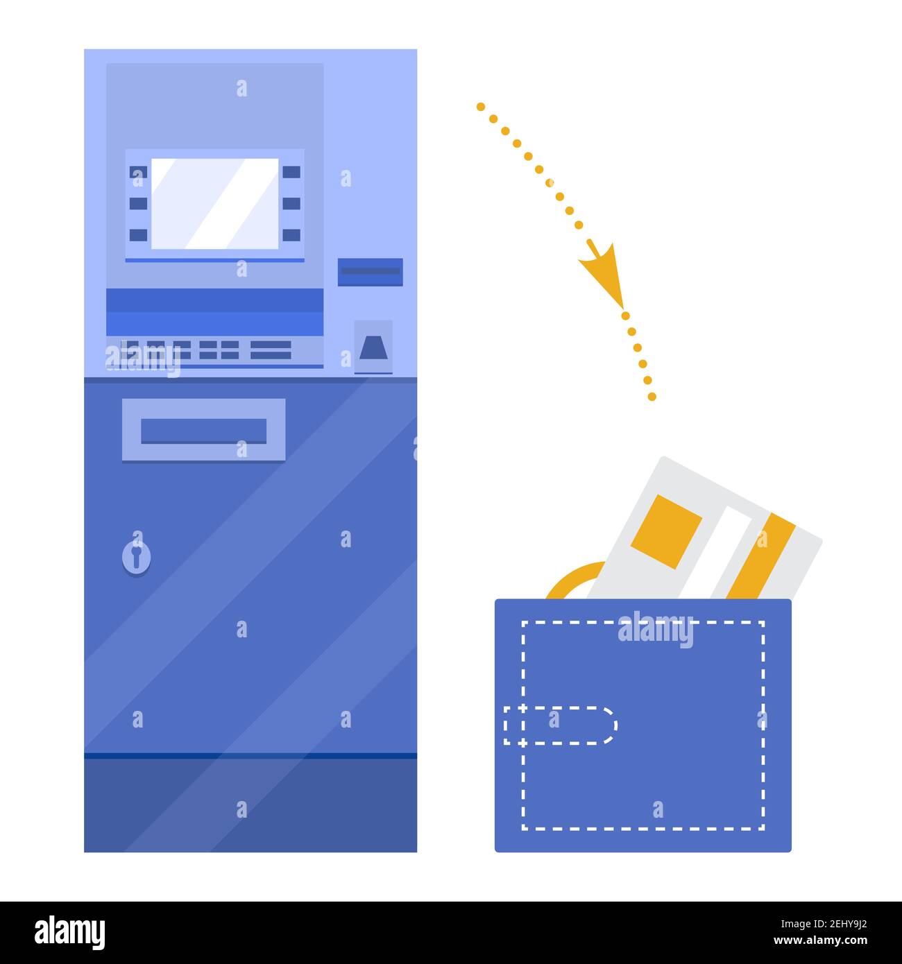 Self service atm automatic teller machine Stock Vector Images - Alamy