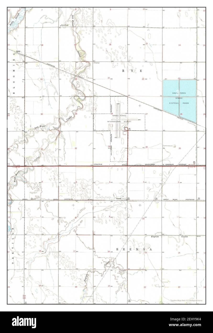 Kelly, North Dakota, map 1963, 1:24000, United States of America by ...