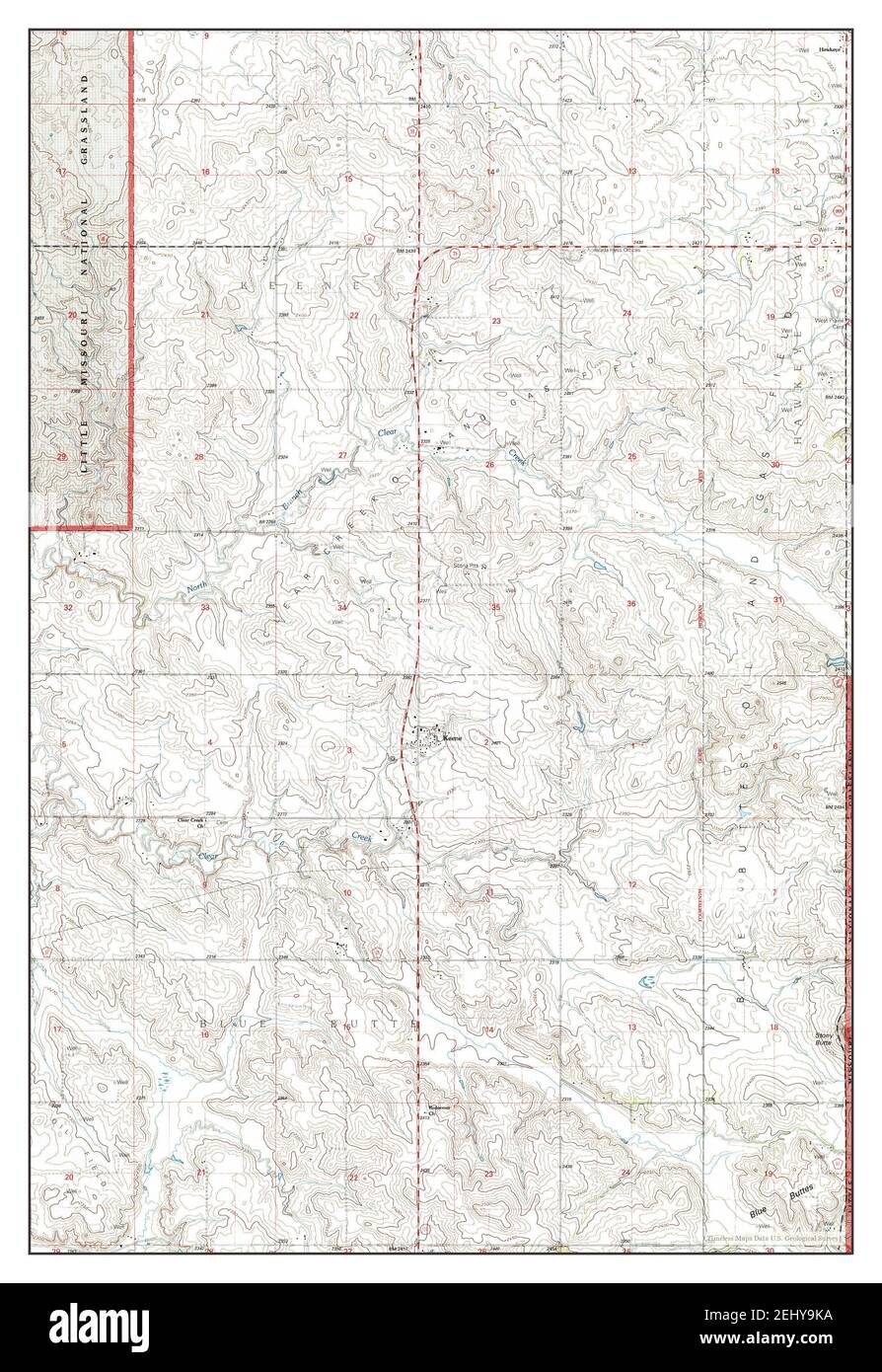 Keene, North Dakota, map 1997, 1:24000, United States of America by ...