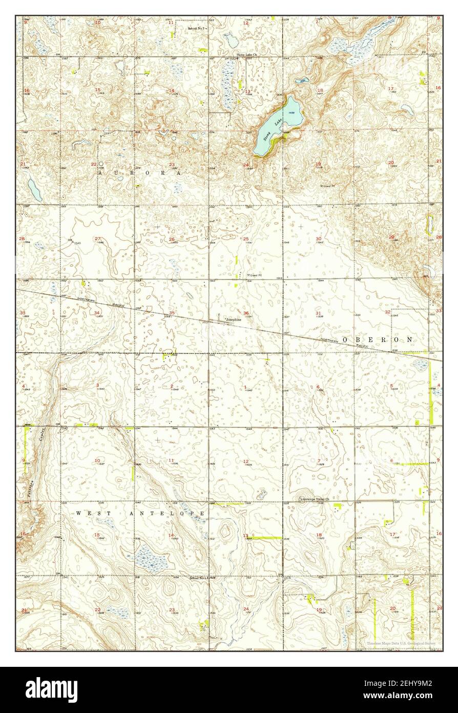 Josephine, North Dakota, map 1951, 1:24000, United States of America by ...