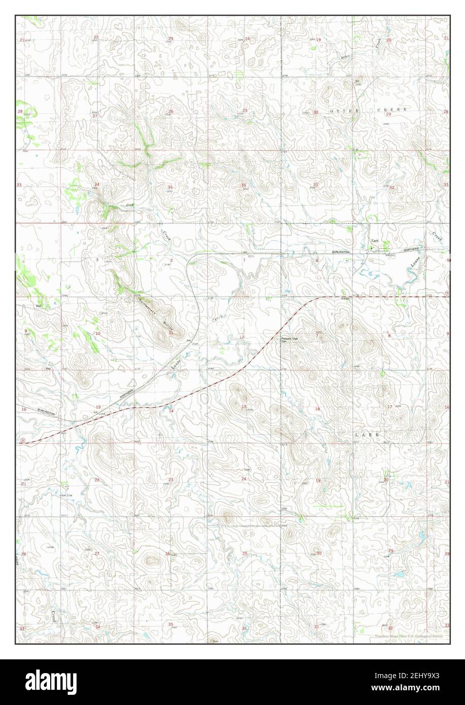 Lark, North Dakota, map 1980, 1:24000, United States of America by ...