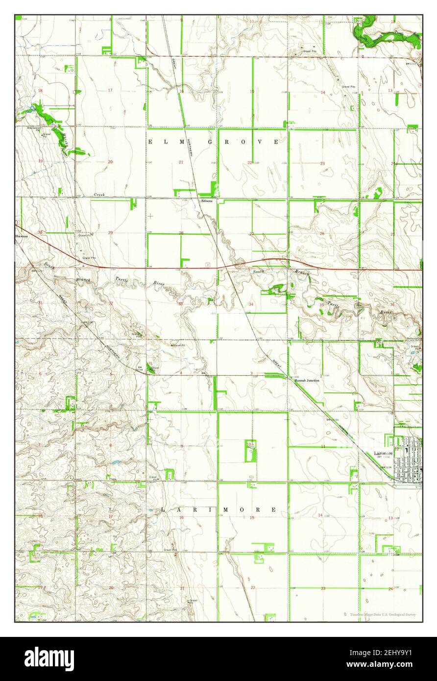 Map of larimore hi-res stock photography and images - Alamy