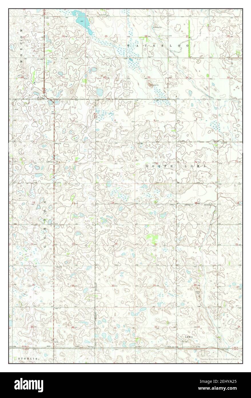 Loma, North Dakota, map 1970, 1:24000, United States of America by ...