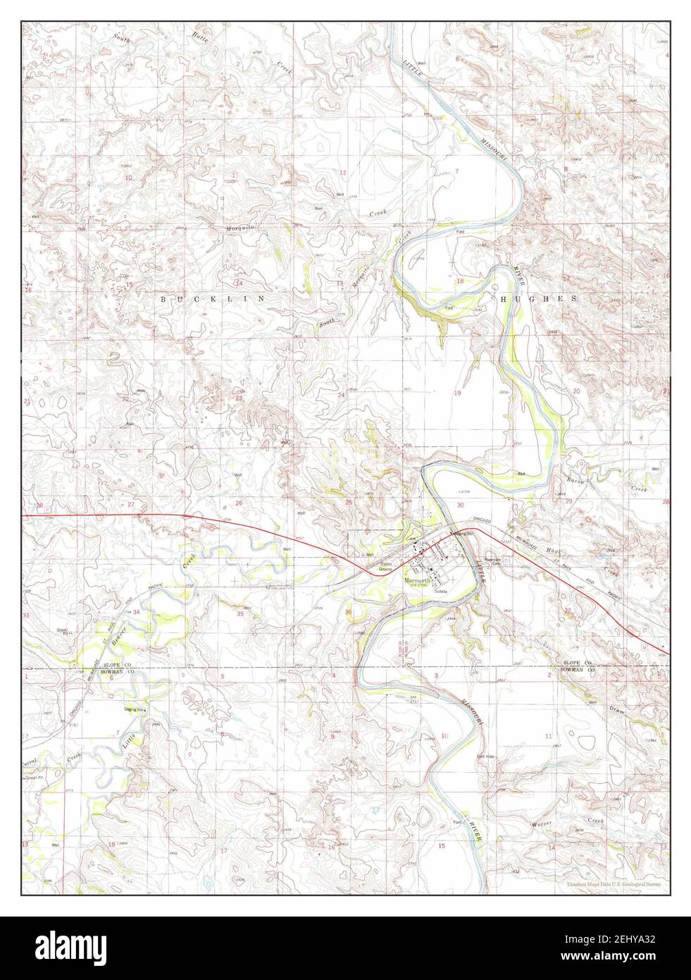 Marmarth, North Dakota, map 1980, 1:24000, United States of America by ...