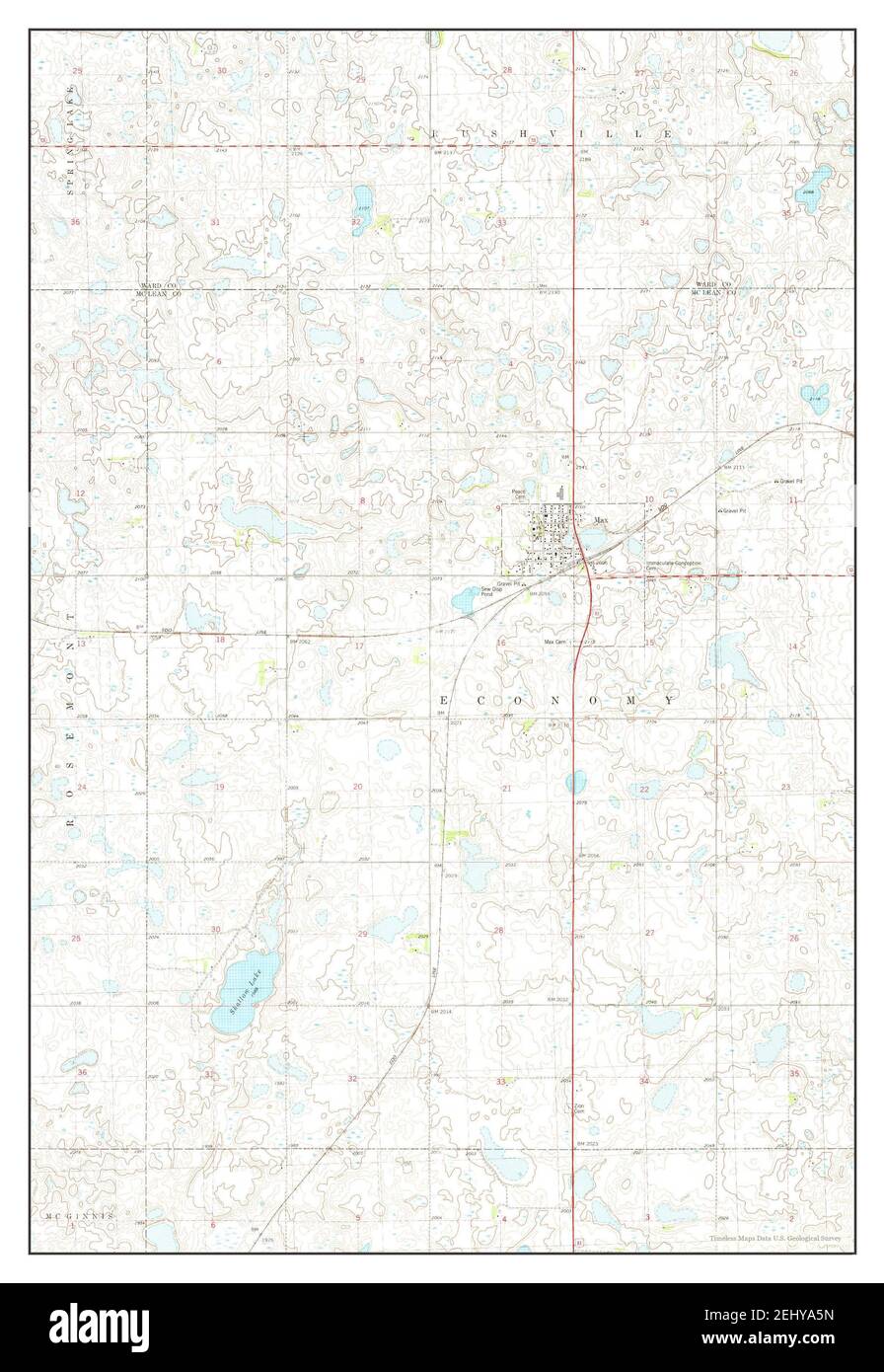 Max, North Dakota, map 1980, 1:24000, United States of America by ...