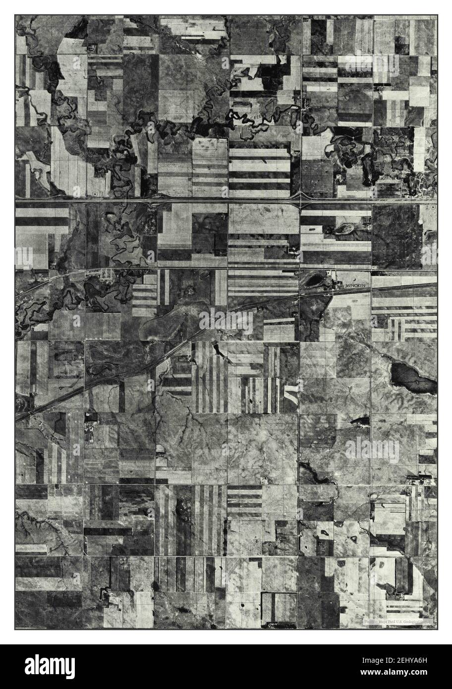 Menoken, North Dakota, map 1975, 1:24000, United States of America by ...