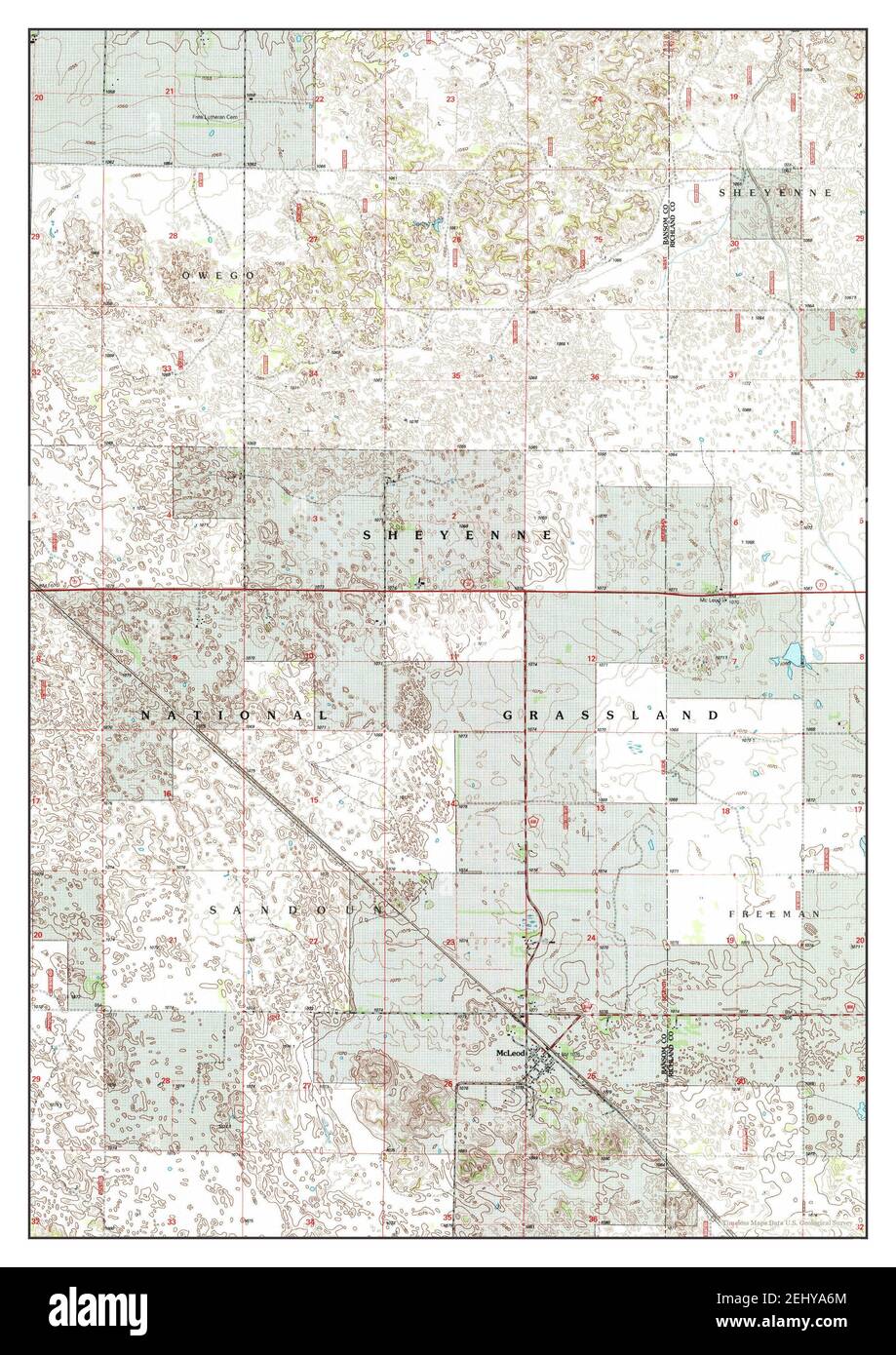 McLeod, North Dakota, map 1998, 1:24000, United States of America by ...