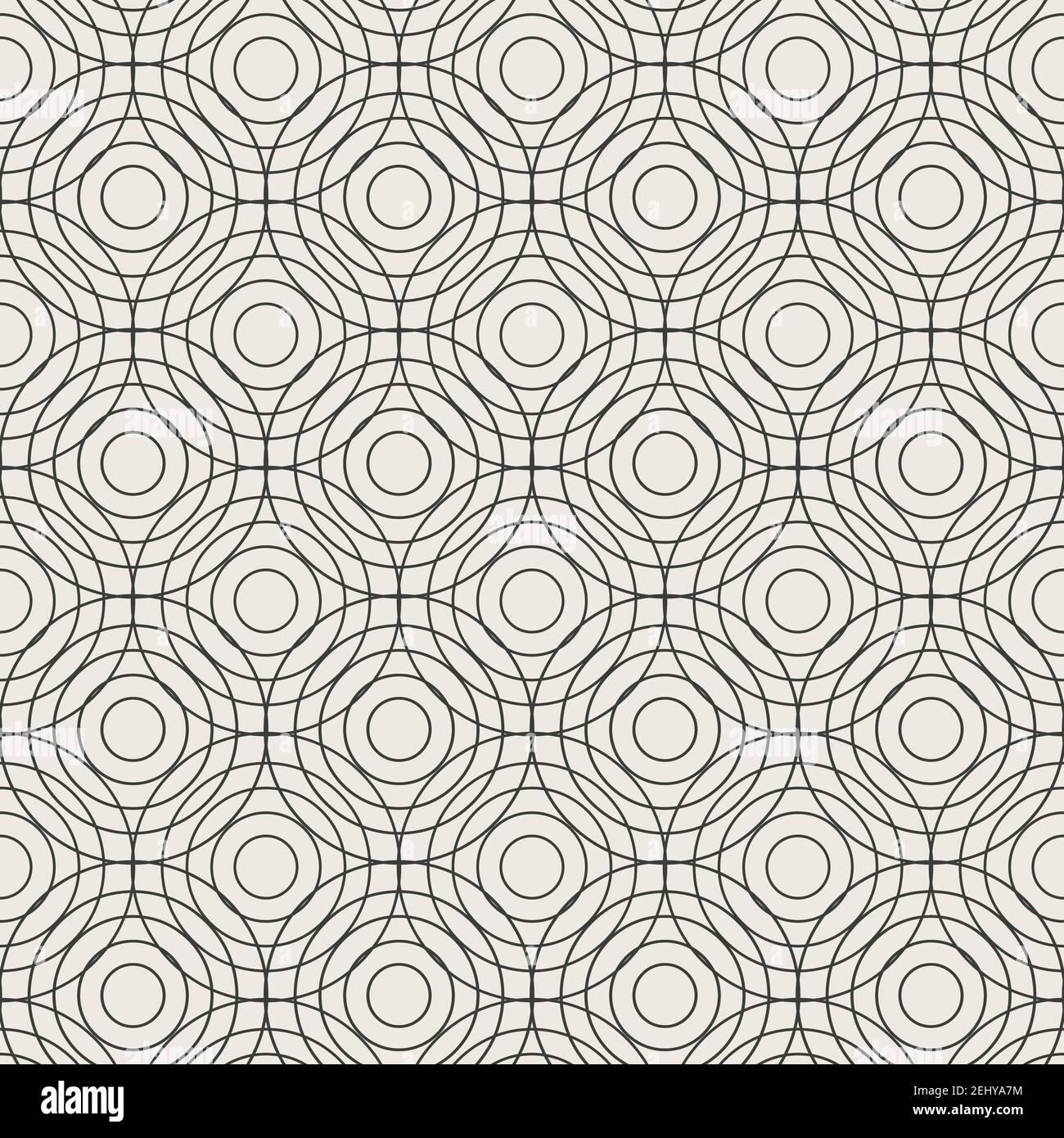 Seamless circle linear pattern. Geometric weave backdrop. graphic print ...