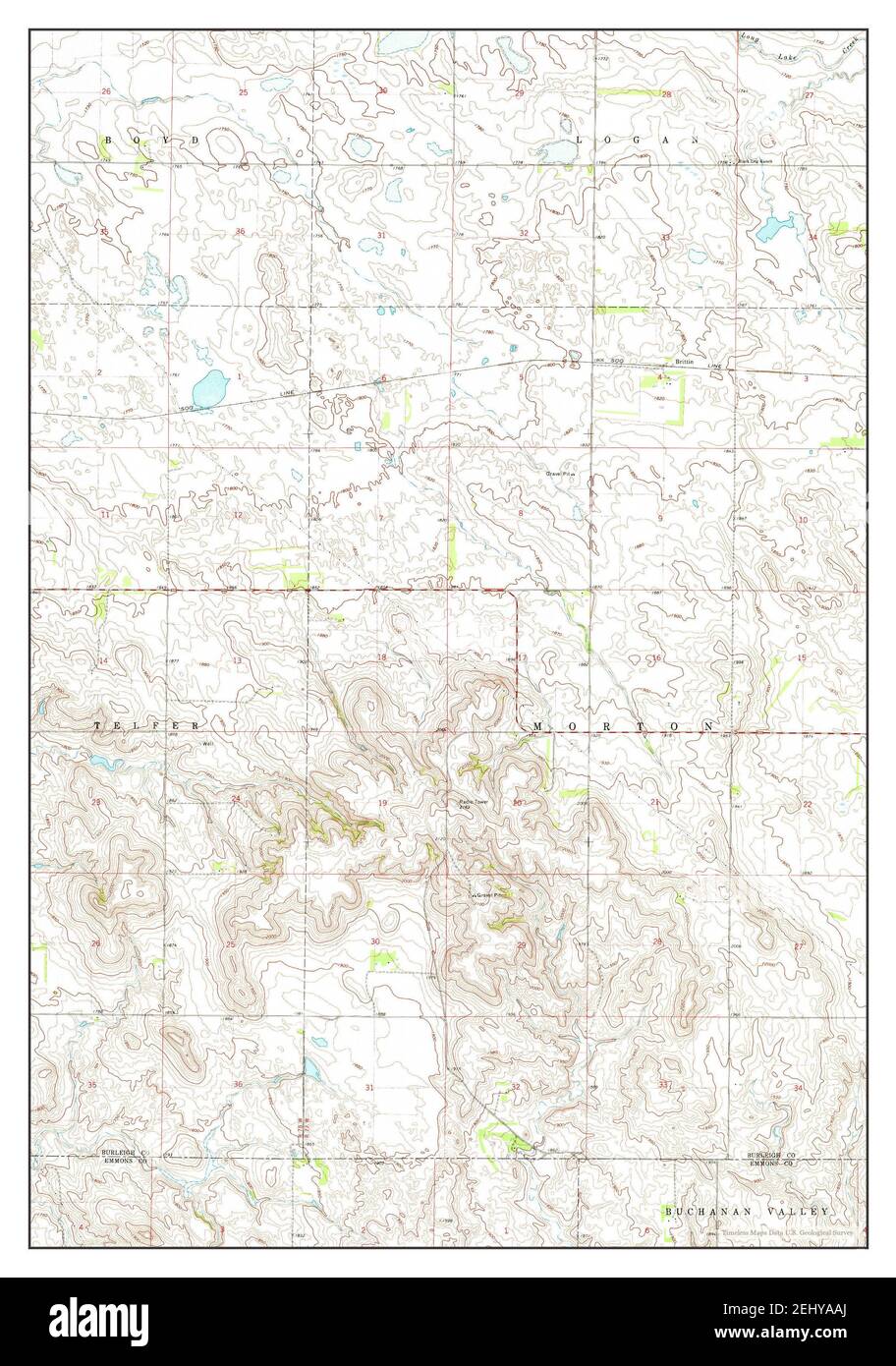 Moffit NW, North Dakota, map 1971, 1:24000, United States of America by ...