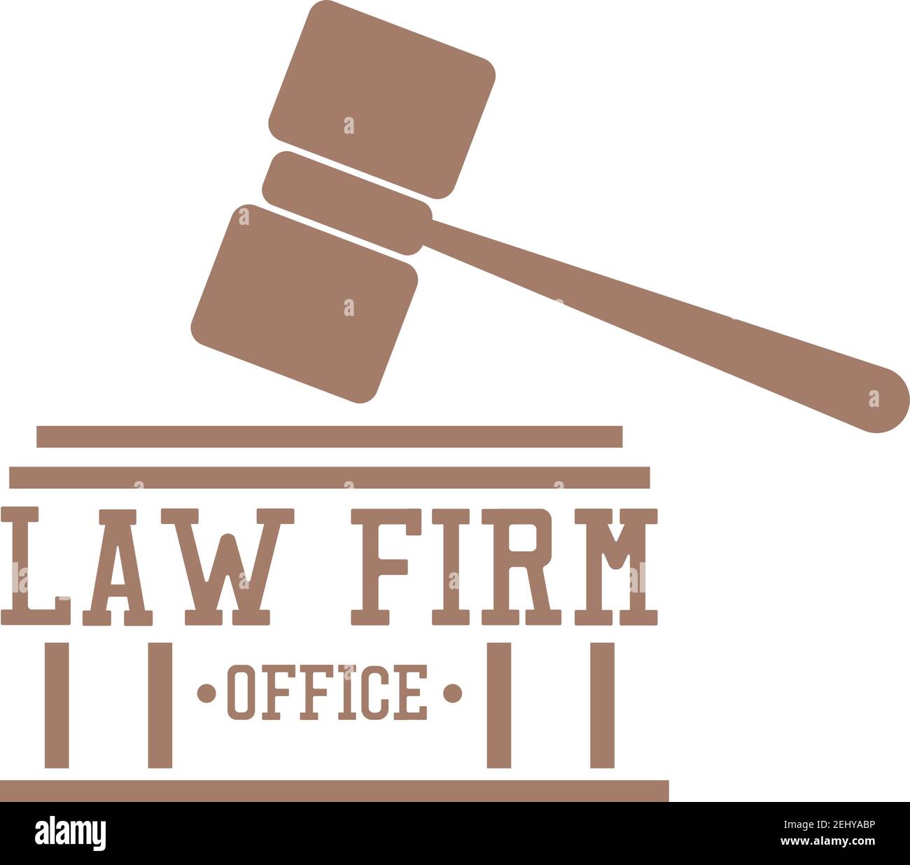 law firm logo on white background. vector illustration Stock Vector ...