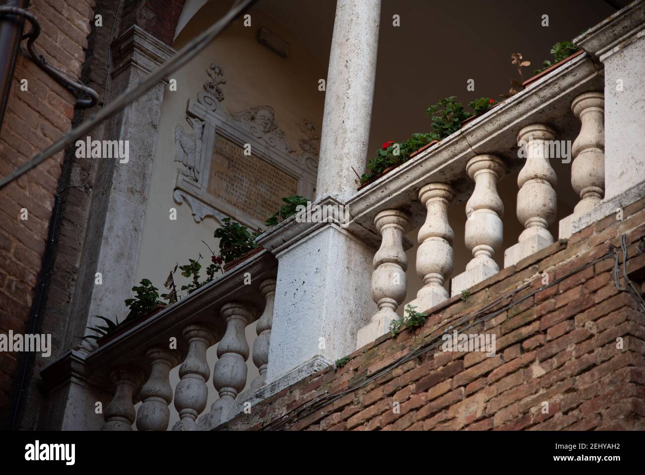 Brickwork balcony hi-res stock photography and images - Alamy