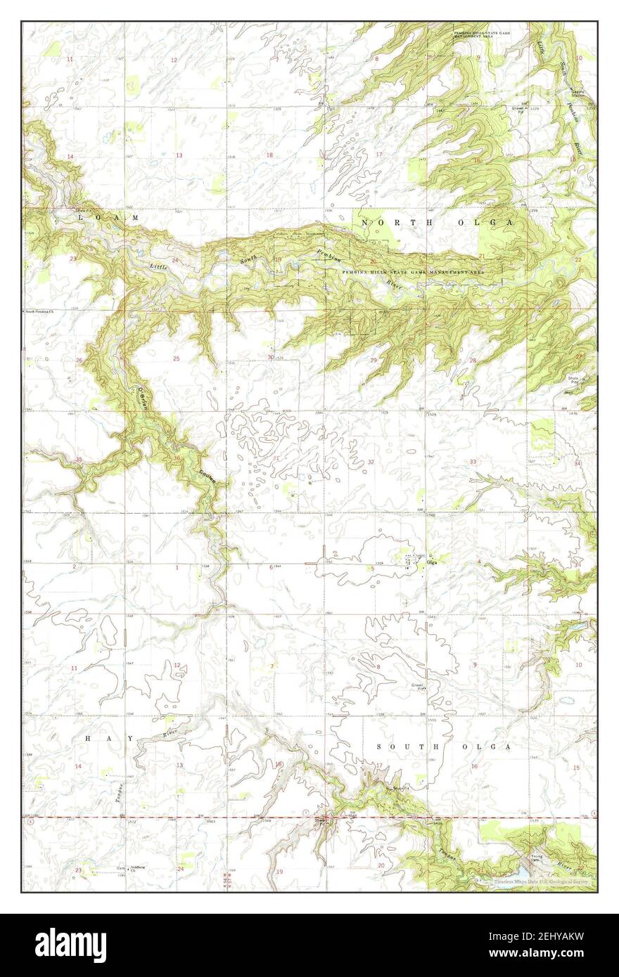 Olga, North Dakota, map 1972, 1:24000, United States of America by ...