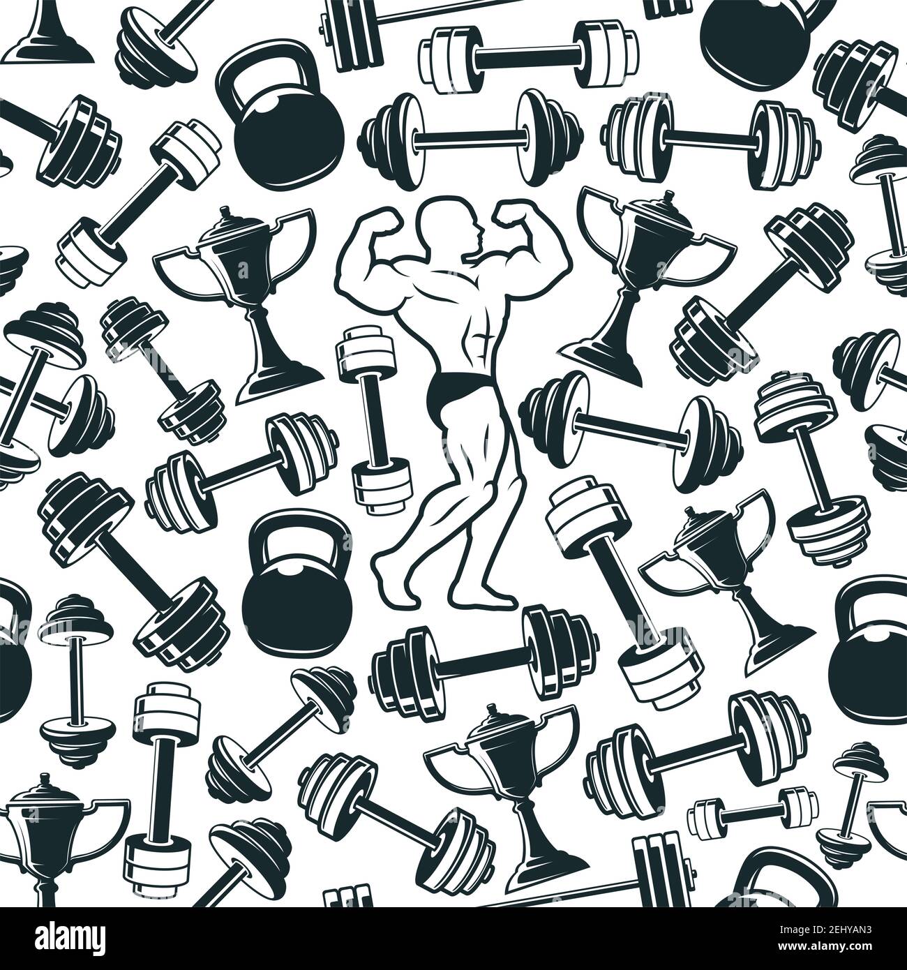 Gym weights biceps Stock Vector Images - Alamy