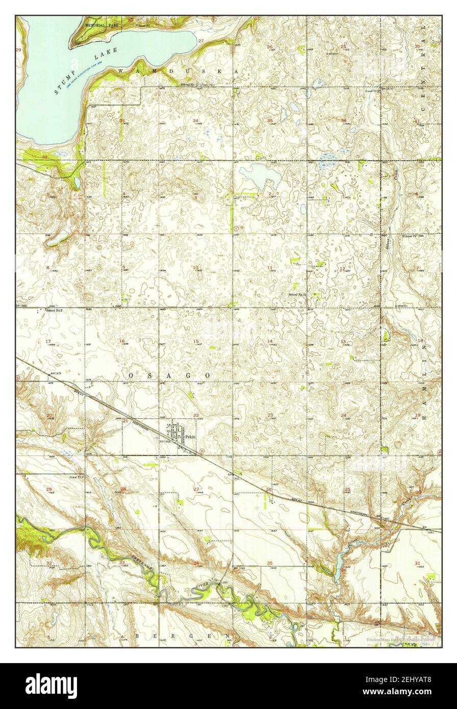 Map of pekin north dakota hi-res stock photography and images - Alamy