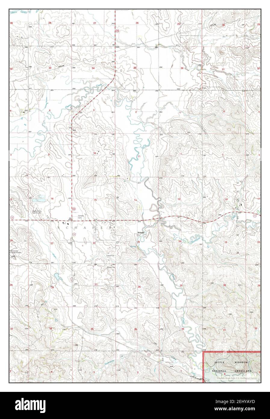 Schafer, North Dakota, map 1997, 1:24000, United States of America by ...