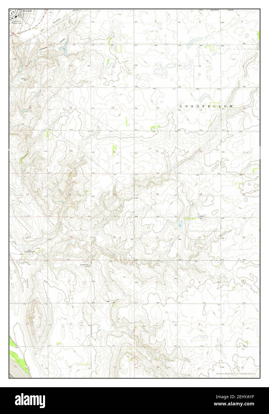 Riverdale north dakota map Cut Out Stock Images & Pictures - Alamy