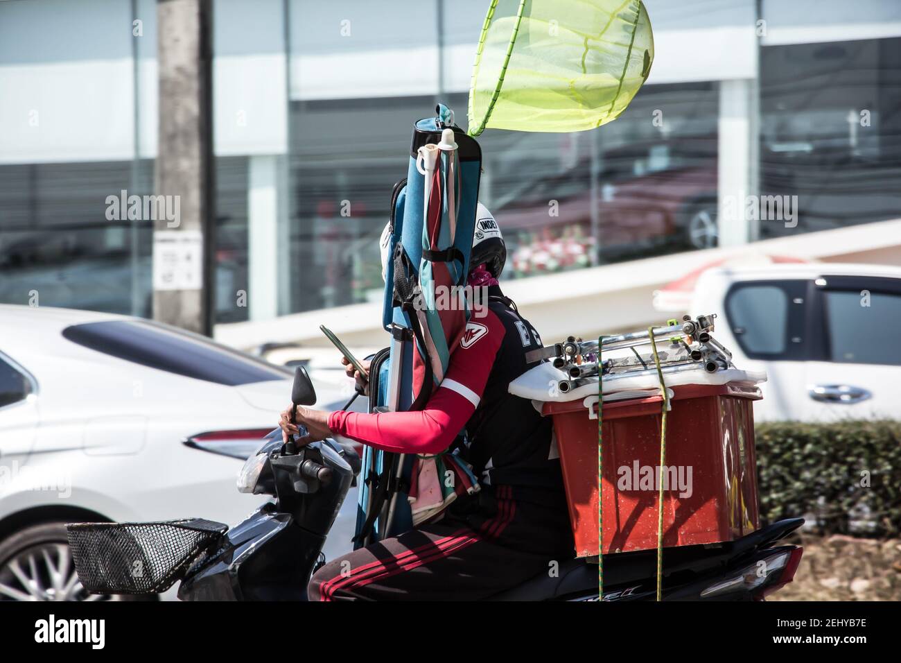 Chiangmai, Thailand - February 9 2021: Private Motorcycle, Honda Dream ...