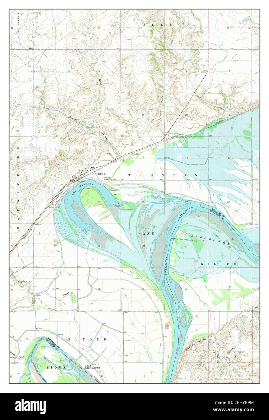 Trenton, North Dakota, map 1969, 1:24000, United States of America by ...