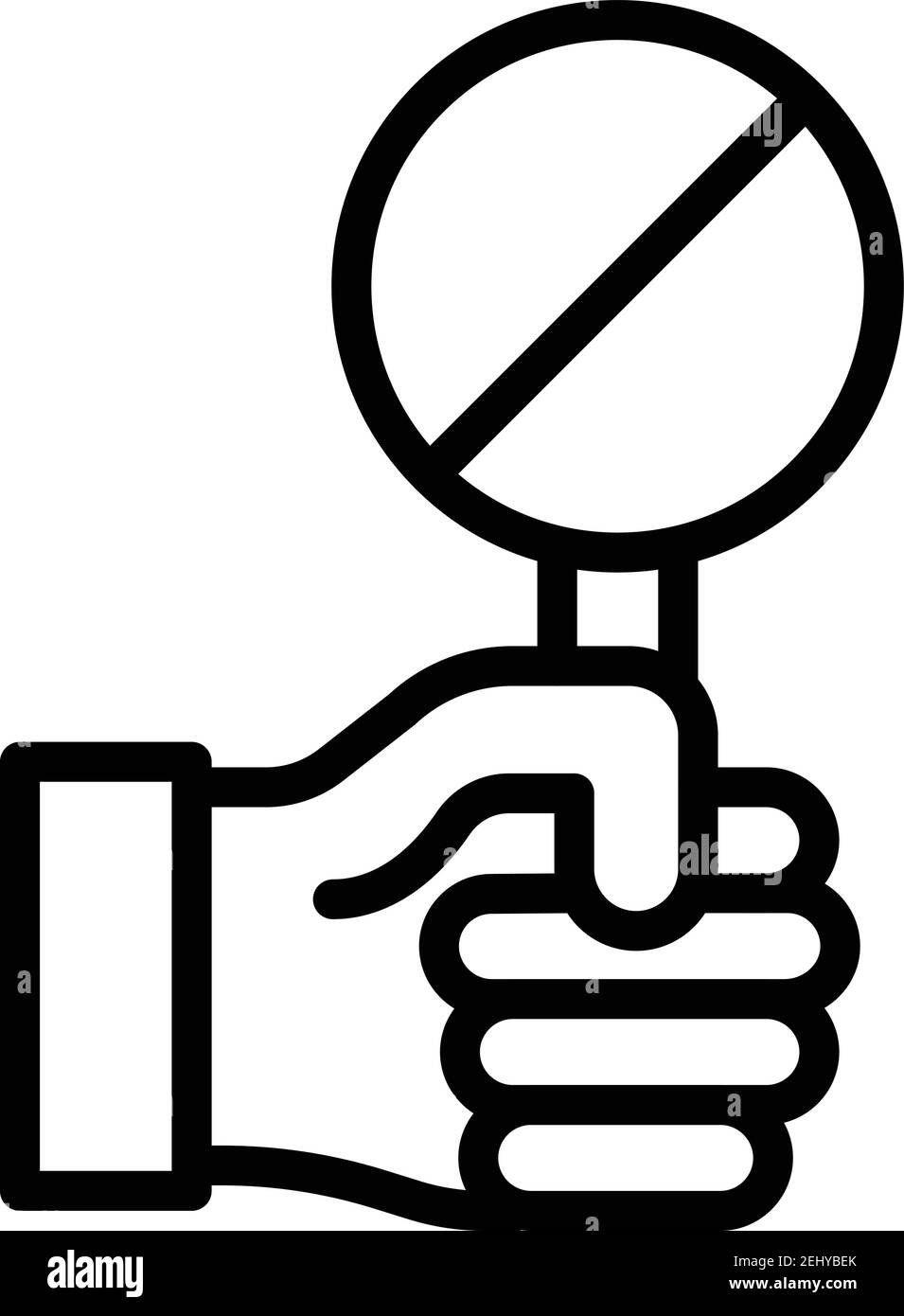 Protest hand icon. Outline protest hand vector icon for web design ...