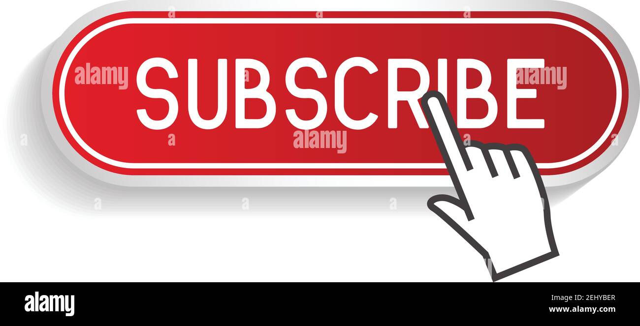 subscribe button label on white background. vector illustration Stock ...