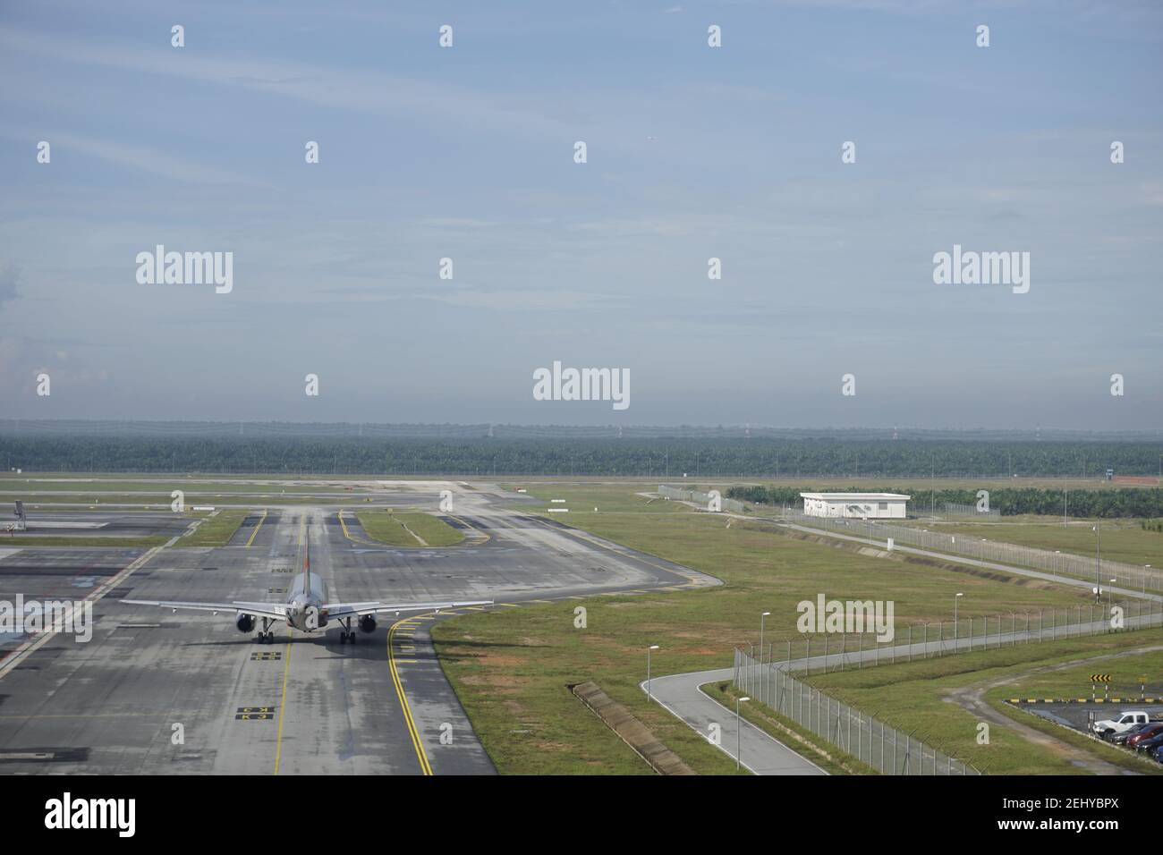 airplane preparing to take off Stock Photo - Alamy