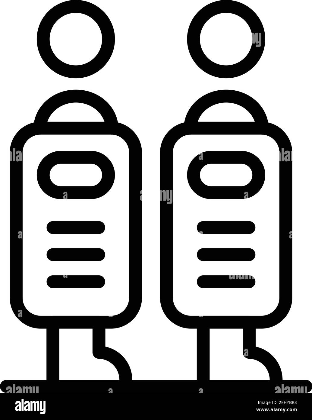 Police guard protest icon. Outline police guard protest vector icon for ...