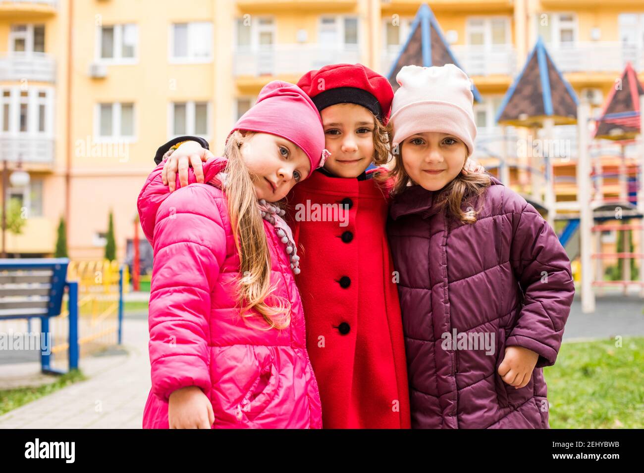 Friendship among girls in very early age Stock Photo - Alamy