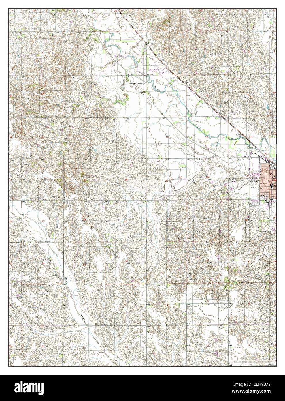 Albion nebraska map hi-res stock photography and images - Alamy