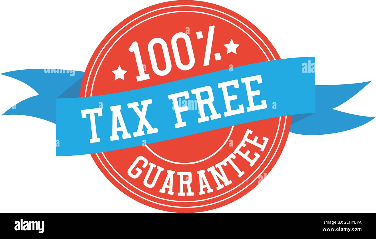 tax free sticker on the background. vector illustration Stock Vector ...