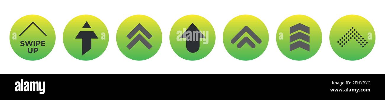 Template swipe up buttons colorful gradient. Web buttons, elements app Stock Vector Image & Art ...