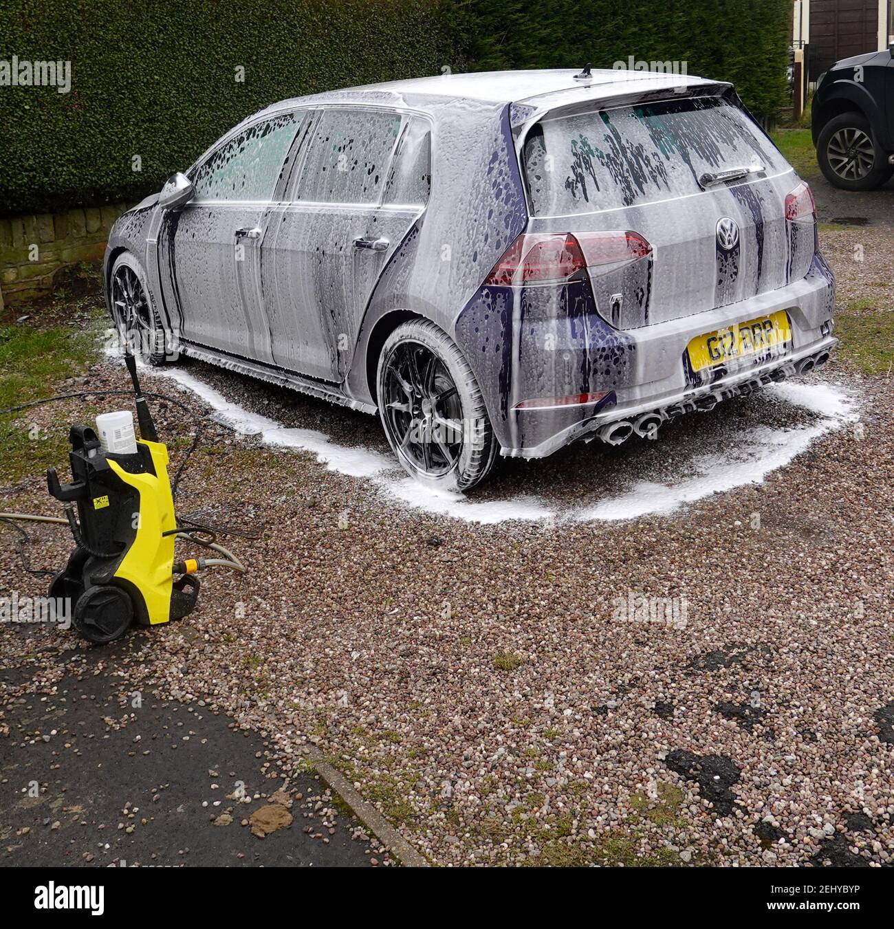 Covered with soap hi-res stock photography and images - Alamy