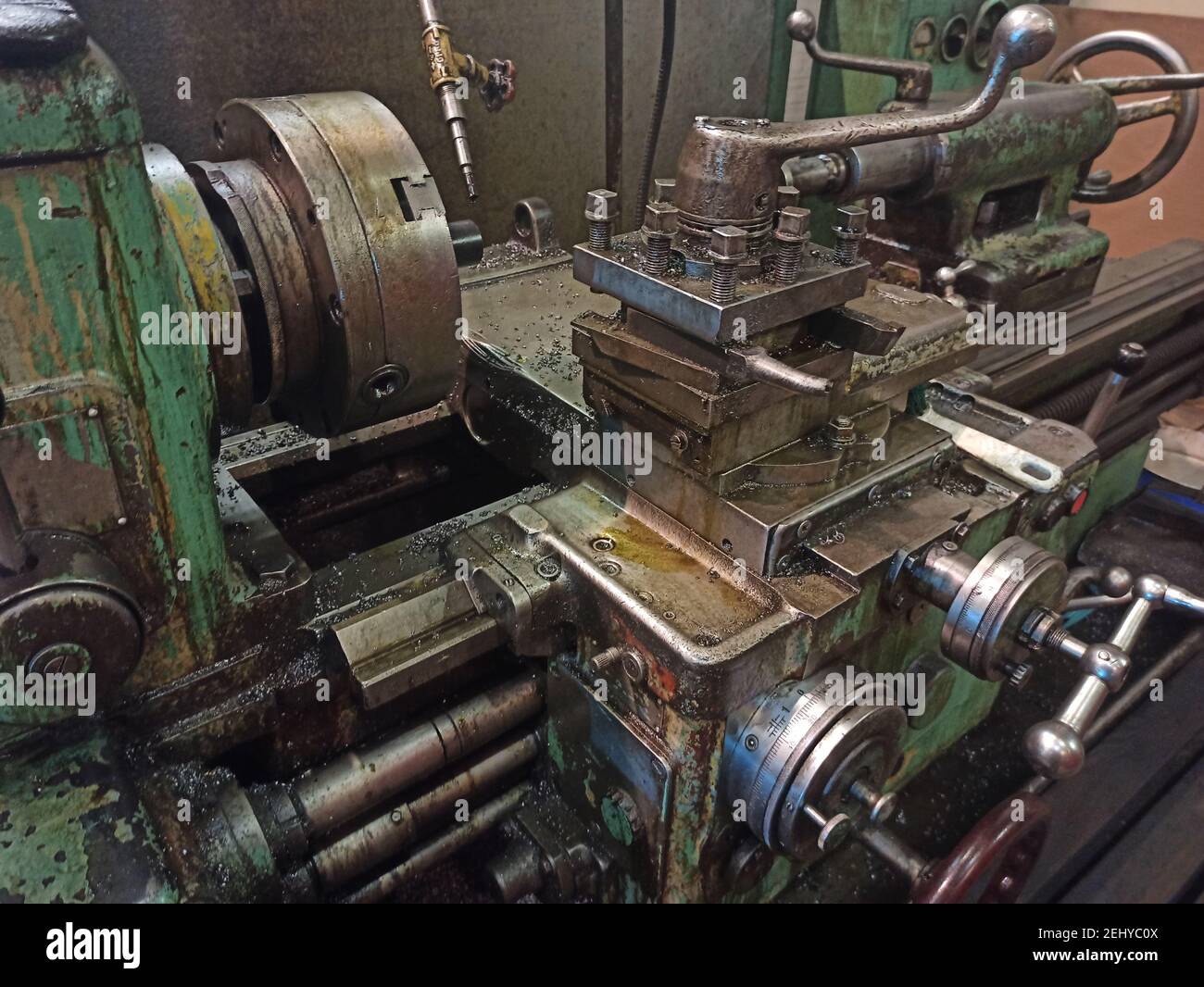 Vintage lathe hi-res stock photography and images - Alamy
