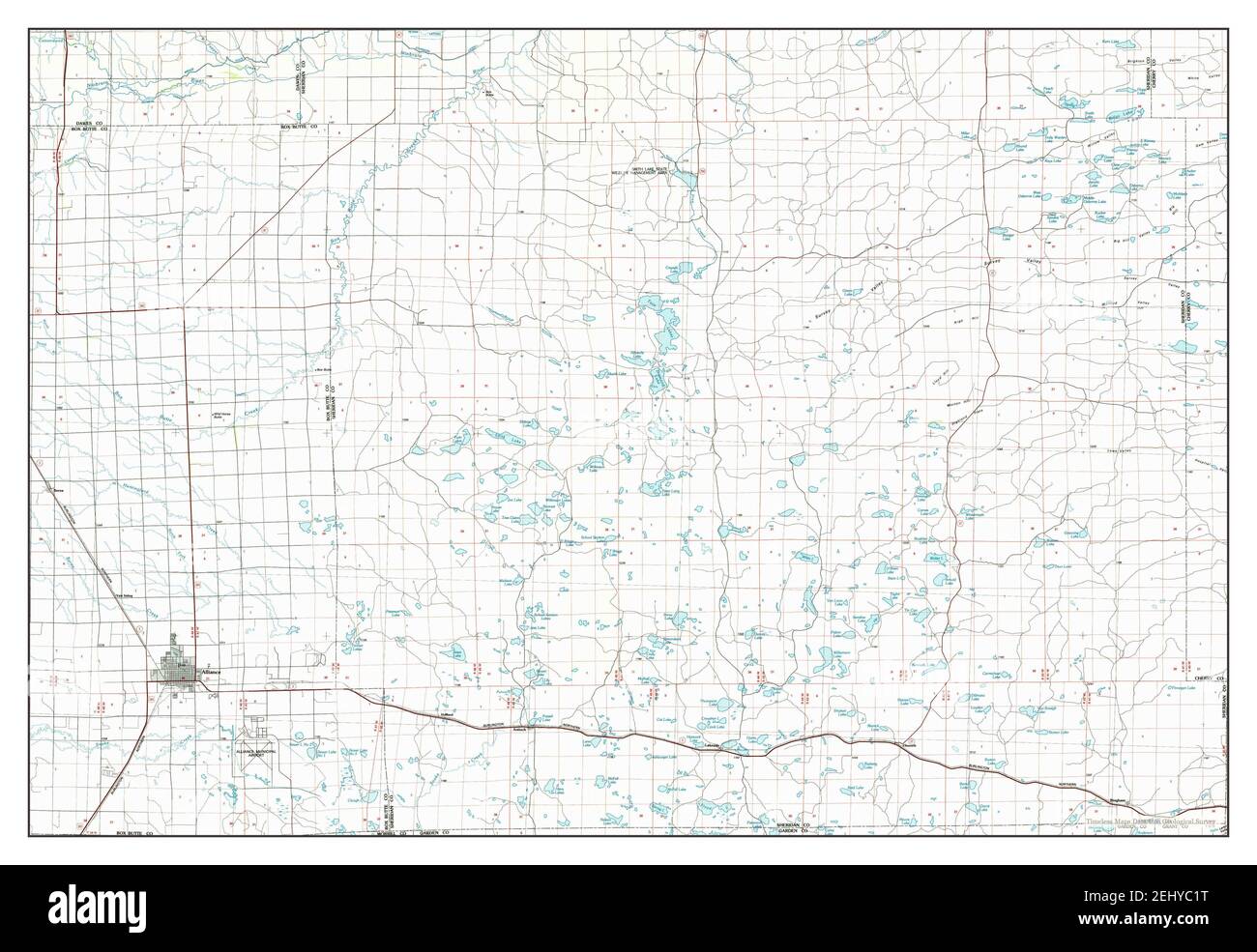Alliance, Nebraska, map 1985, 1:100000, United States of America by ...