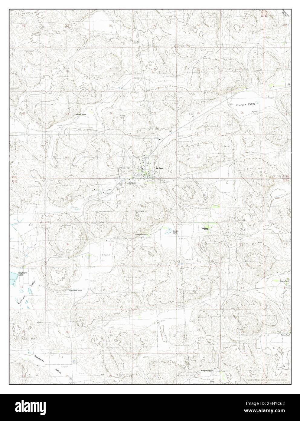 Arthur, Nebraska, map 1985, 1:24000, United States of America by ...