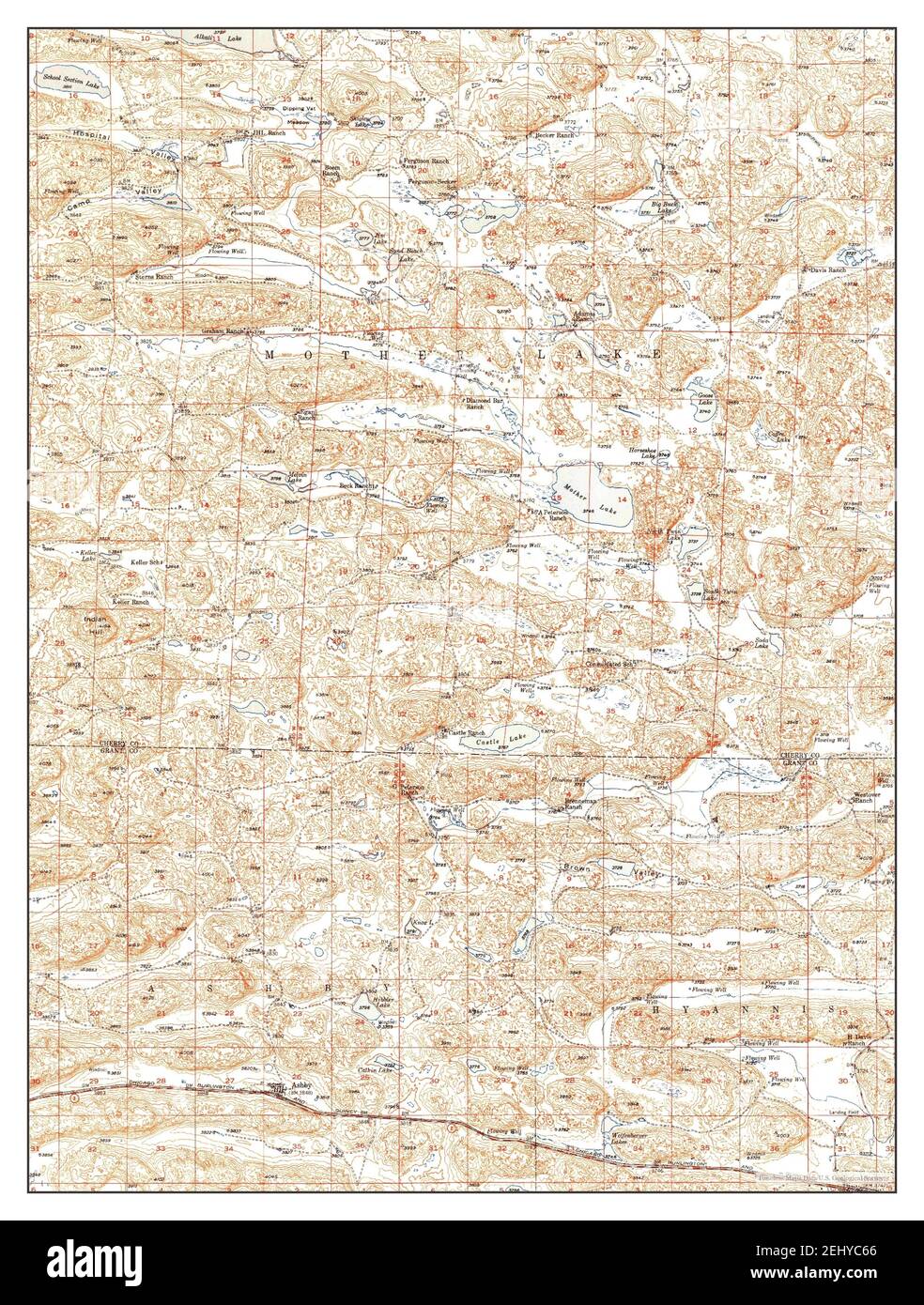 Map of ashby nebraska hi-res stock photography and images - Alamy