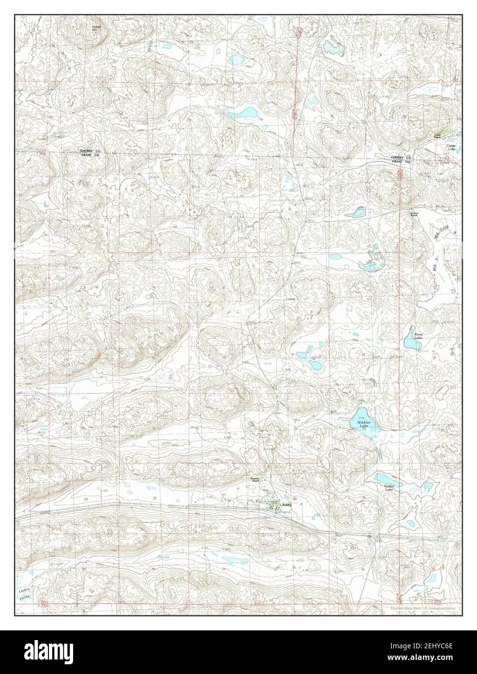 Ashby, Nebraska, map 1989, 1:24000, United States of America by ...