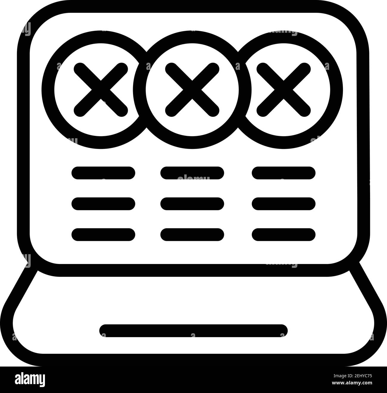 Online Survey Icon Outline Online Survey Vector Icon For Web Design Isolated On White