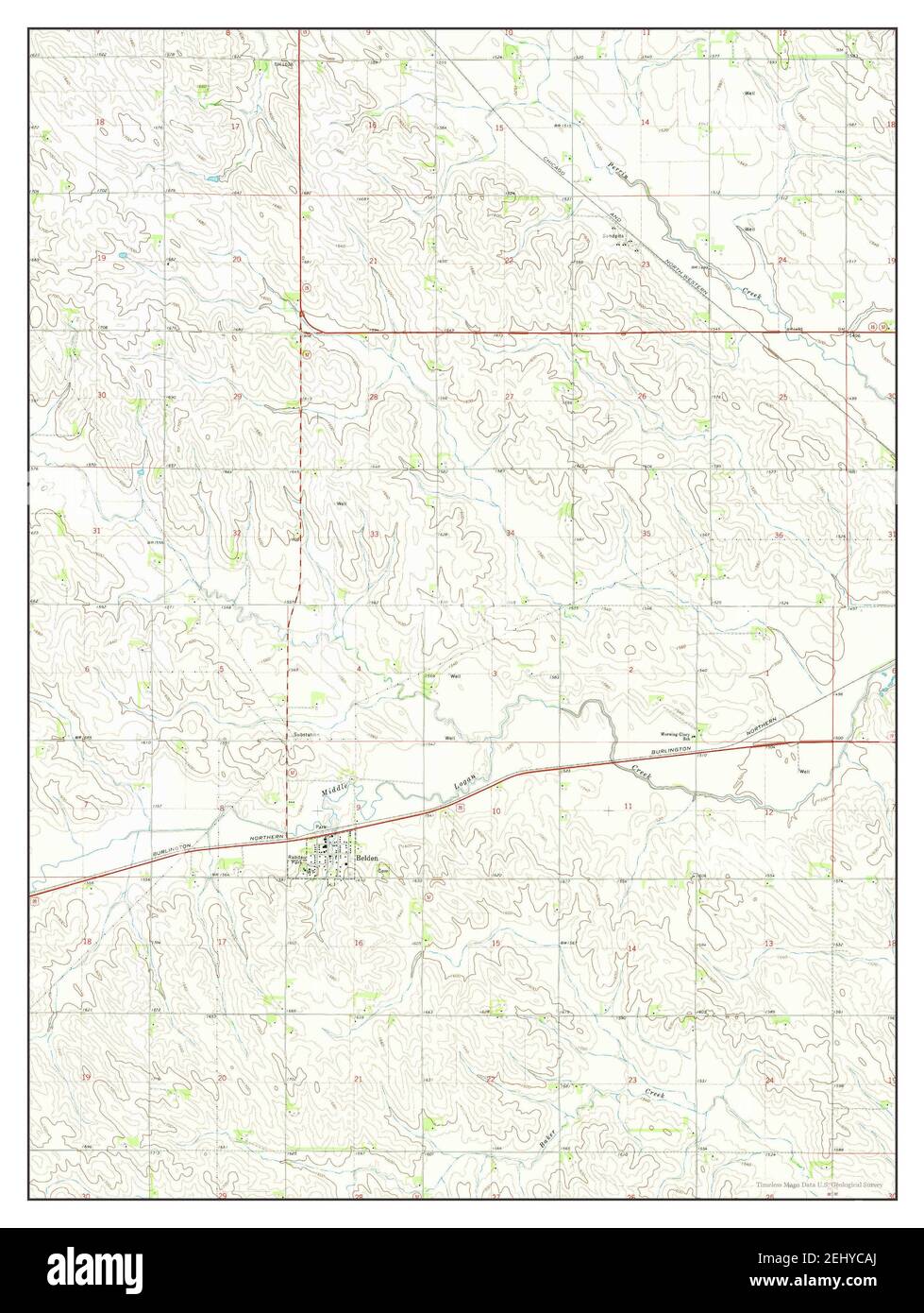 Map of belden hi-res stock photography and images - Alamy