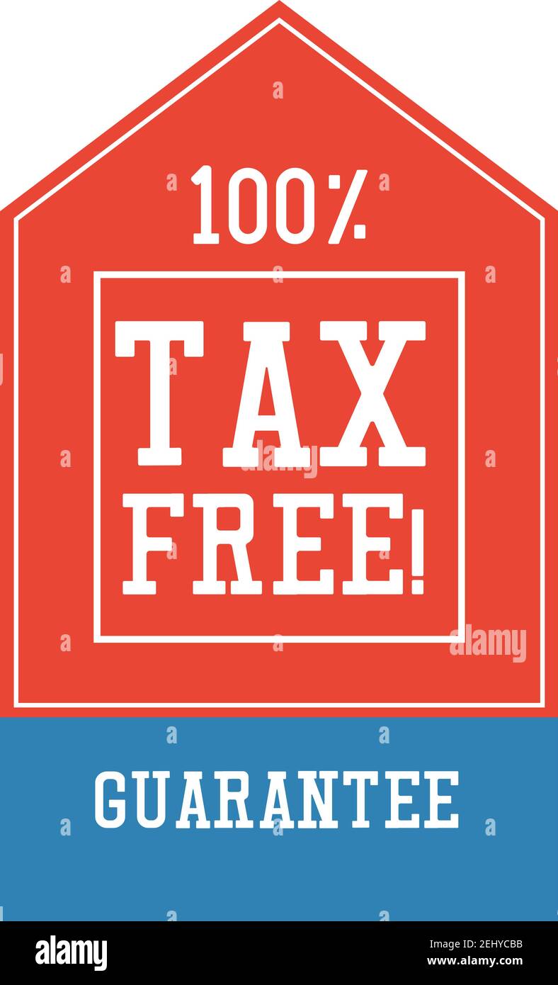 tax free sticker on the background. vector illustration Stock Vector ...