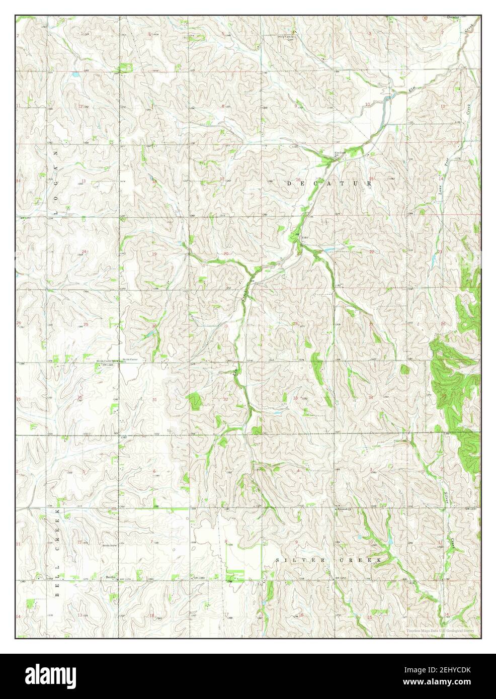 Bertha, Nebraska, map 1970, 1:24000, United States of America by ...