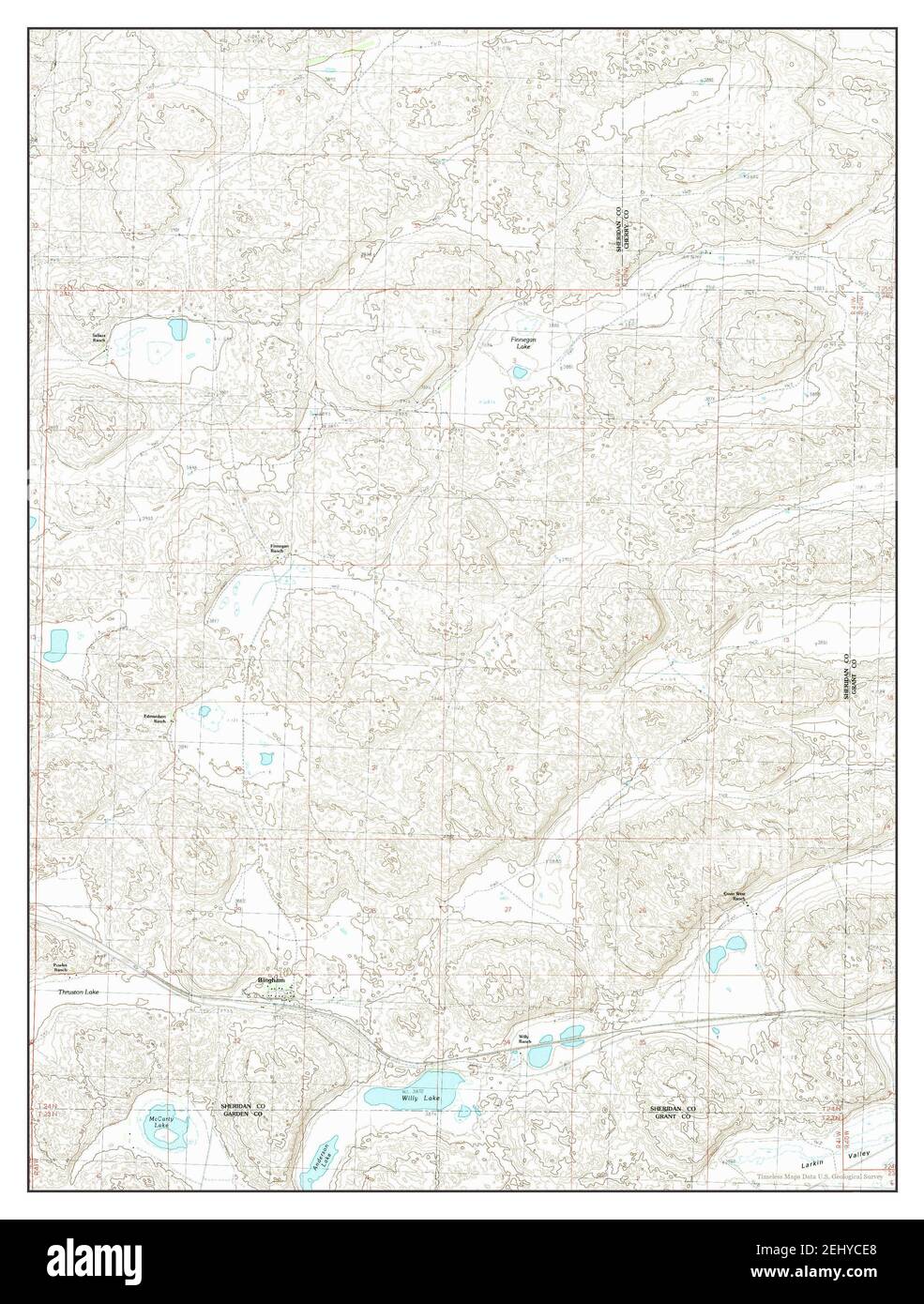 Bingham nebraska map hi-res stock photography and images - Alamy