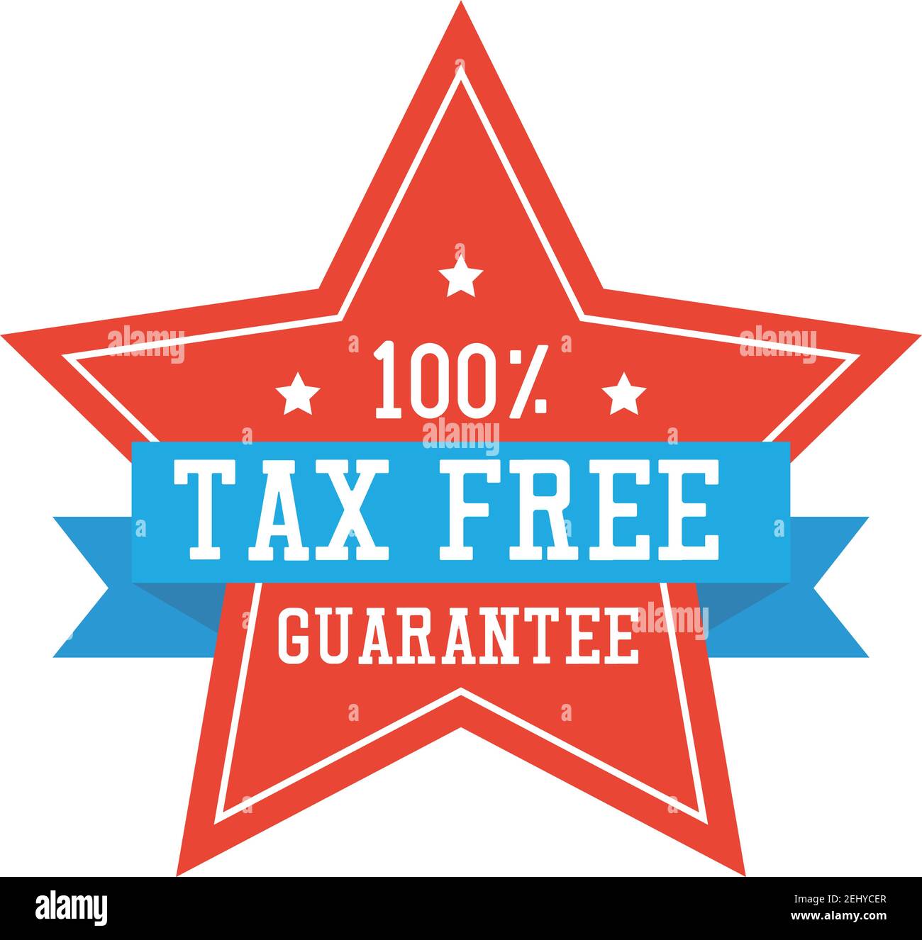 tax free sticker on the background. vector illustration Stock Vector ...
