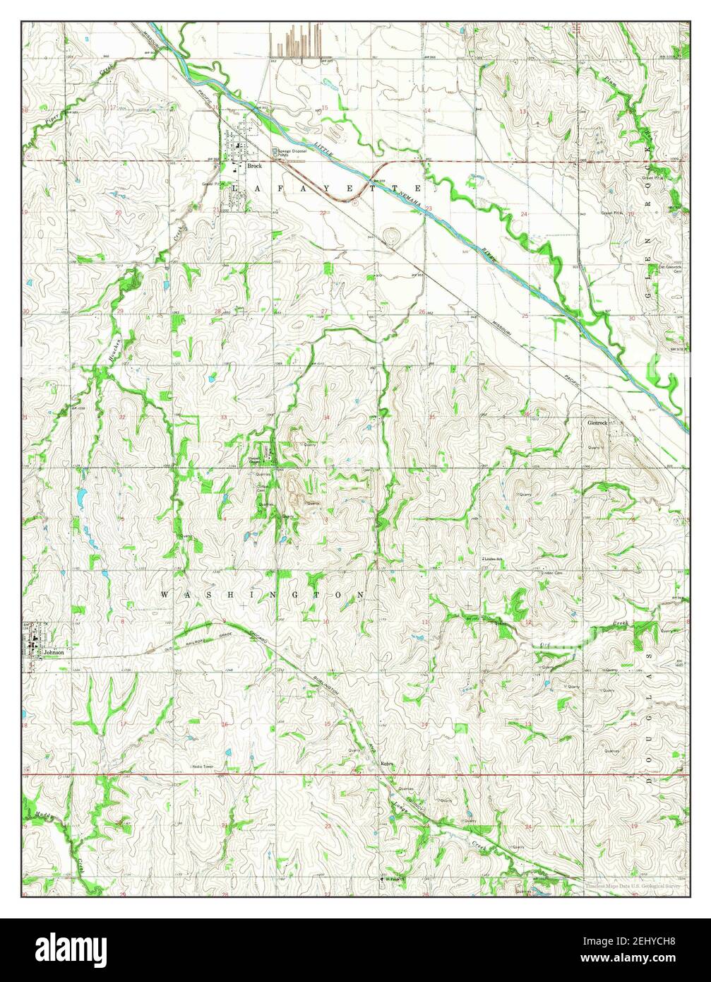 Brock, Nebraska, map 1966, 1:24000, United States of America by ...