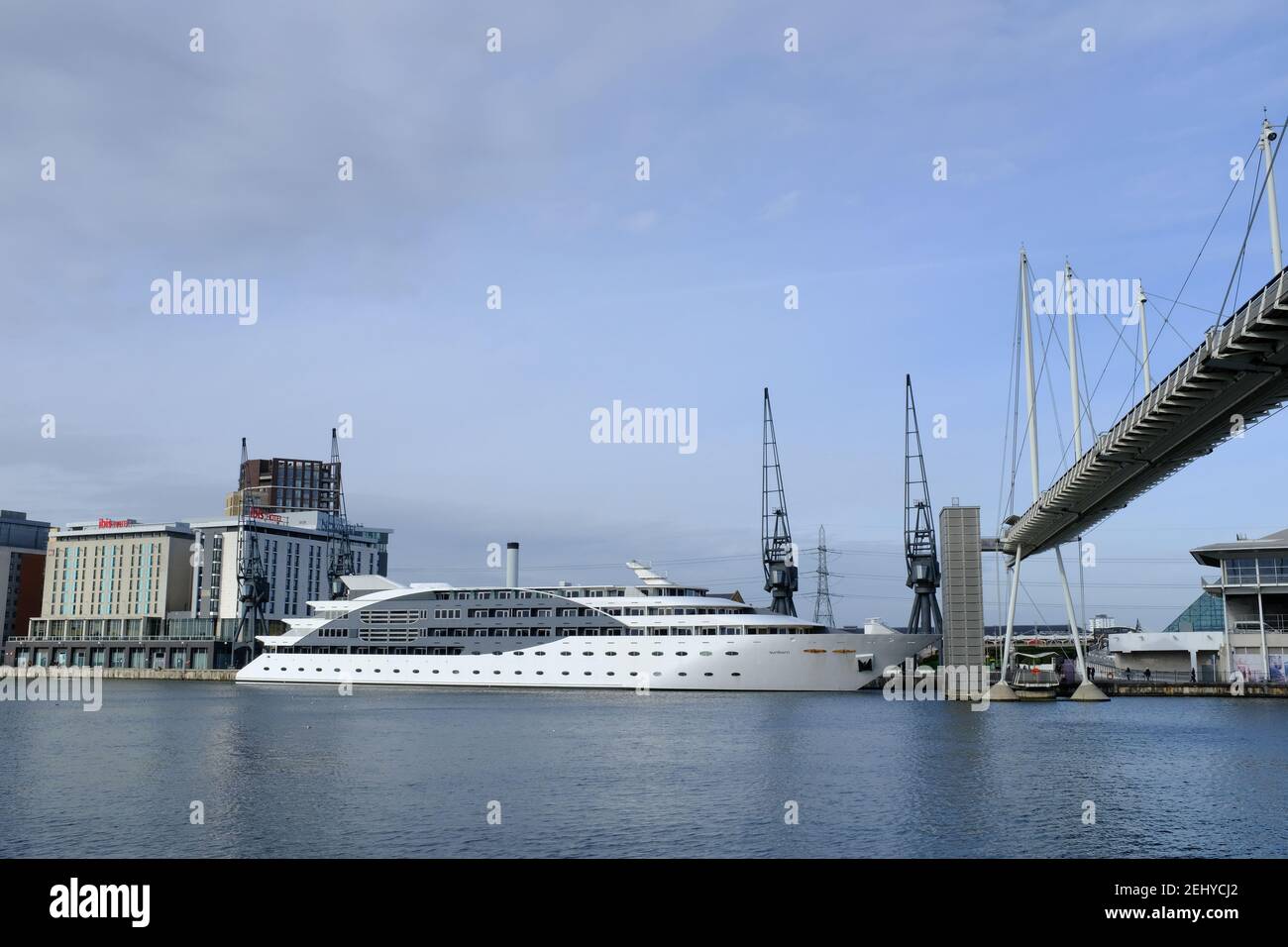 SILVERTOWN, LONDON - 20TH FEBRUARY 2021: Royal Victoria Docks and ...