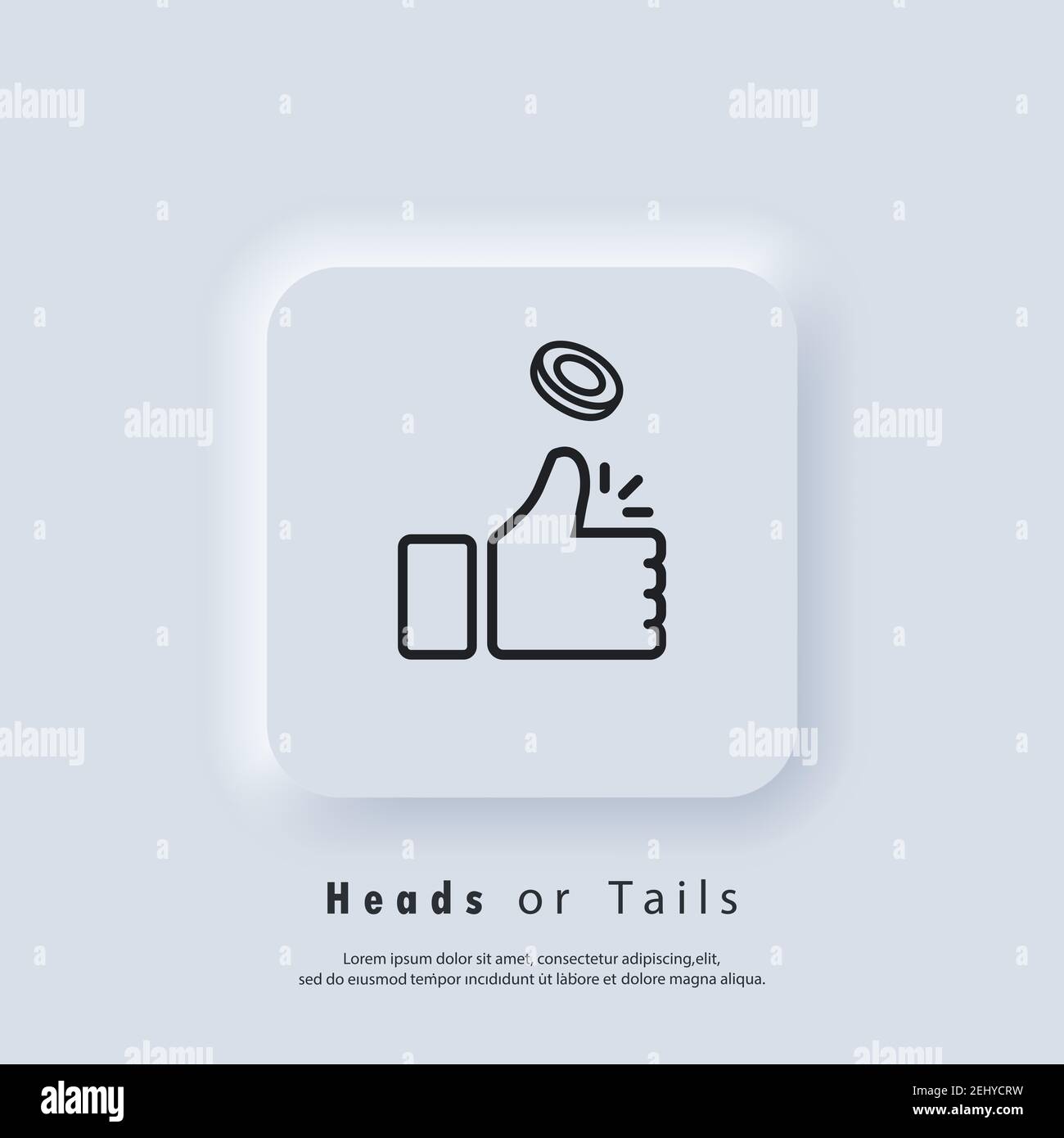 Flipping coins Stock Vector Images - Alamy