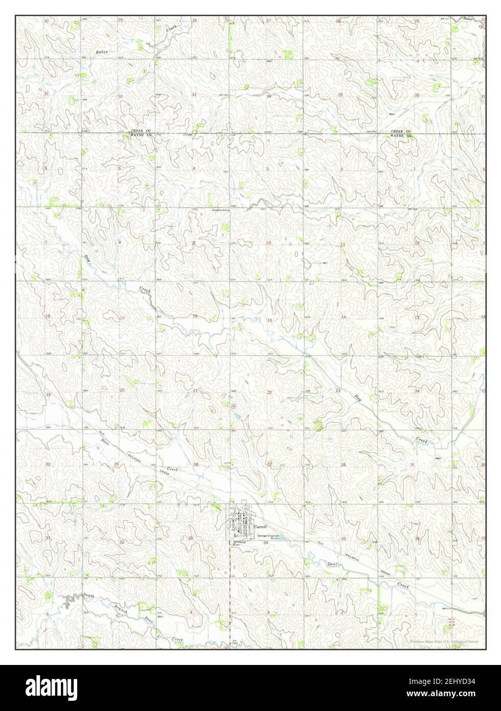 Carroll, Nebraska, map 1971, 1:24000, United States of America by ...