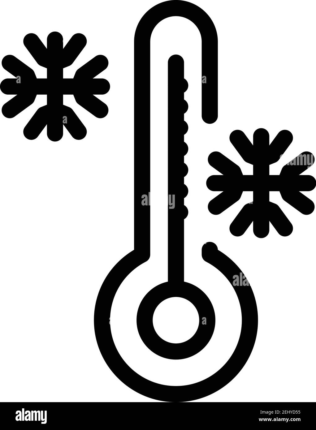 Cold sense icon. Outline cold sense vector icon for web design isolated ...
